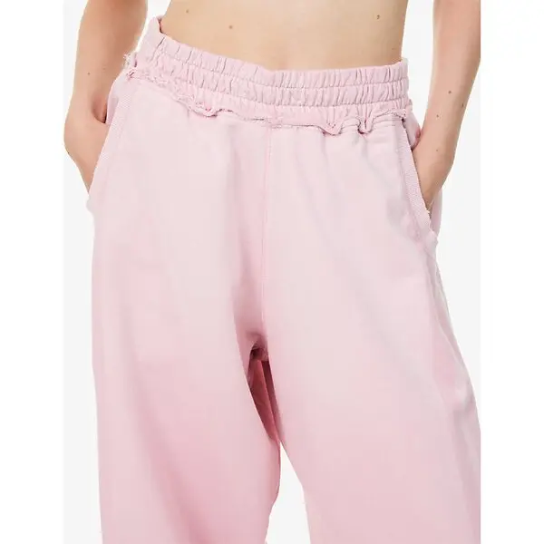 JADED LONDON Striped Wide-leg Cotton Jogging Bottoms