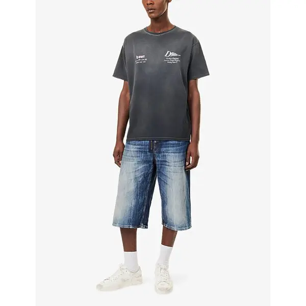DUKE + DEXTER Alpine Formula One Logo Cotton T-shirt