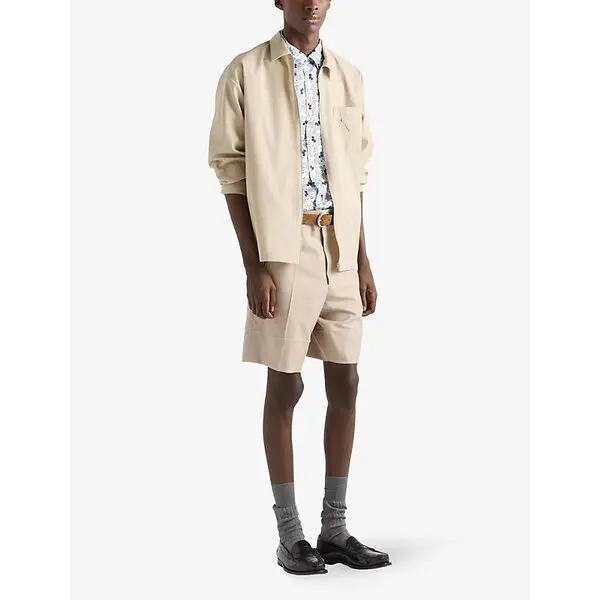 Prada Printed Cotton-blend Bowling Shirt