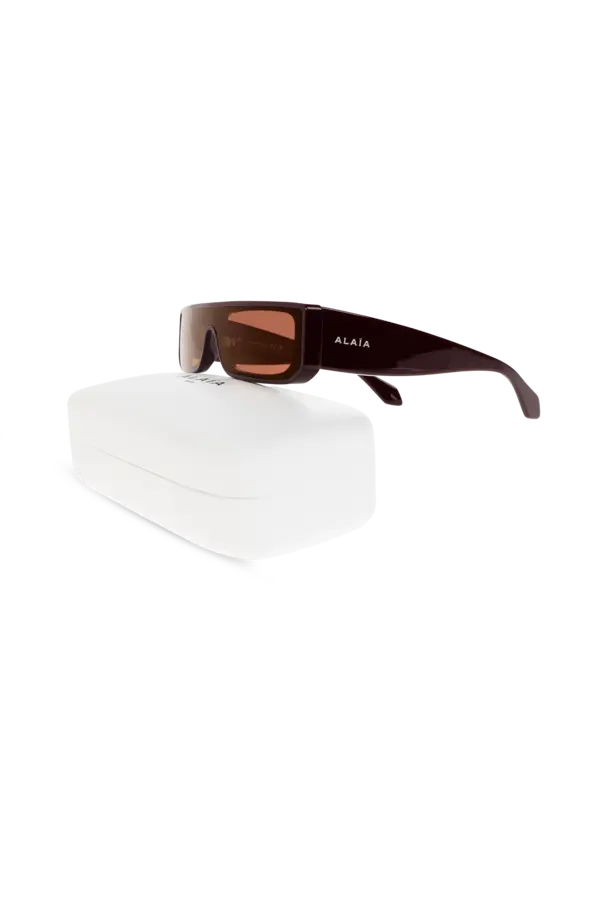Alaïa Geometric Acetate Sunglasses