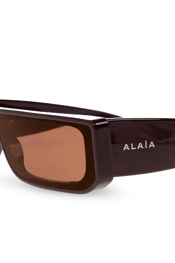 Alaïa Geometric Acetate Sunglasses