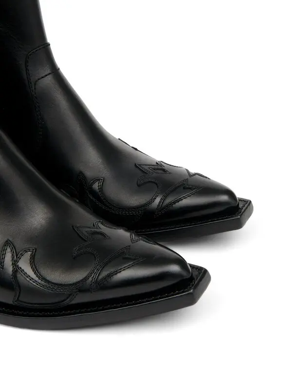 MAISON MARGIELA Leather Heel-less Western Boots