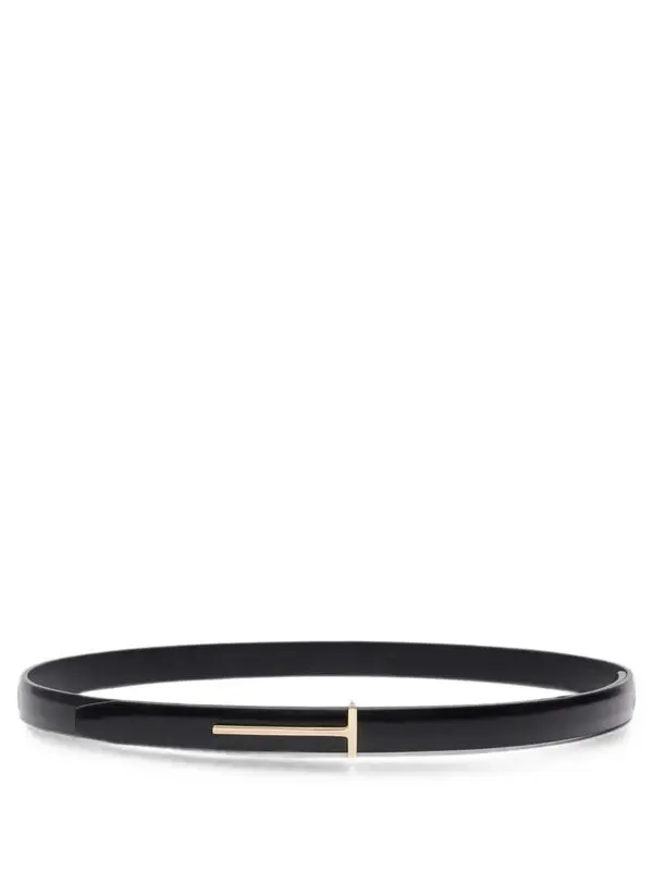 TOM FORD Slim T Belt In Brushed Leather
