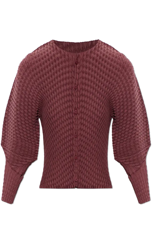 Issey Miyake Pleated Cardigan
