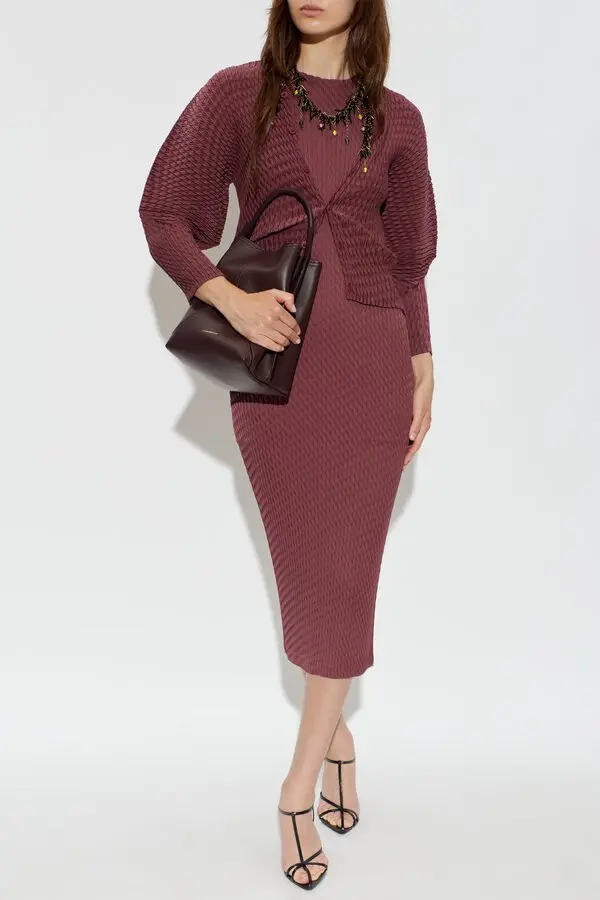 Issey Miyake Pleated Cardigan
