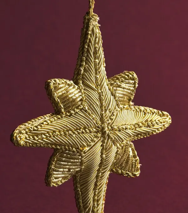 Harrods Beaded Star Tree Decoration