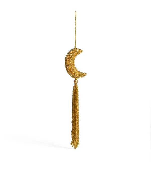 Harrods Beaded Moon Tree Decoration