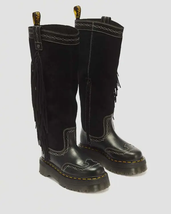 Dr. Martens Desert Rodeo Quad Hi Leather & Suede Boots