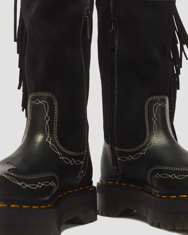 Dr. Martens Desert Rodeo Quad Hi Leather & Suede Boots