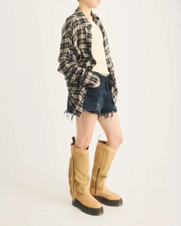 Dr. Martens Desert Rodeo Quad Hi Leather & Suede Boots