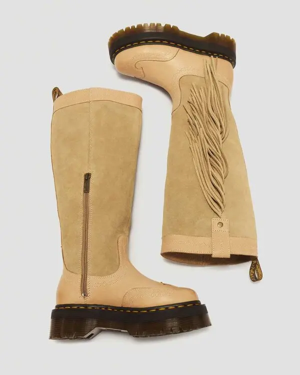 Dr. Martens Desert Rodeo Quad Hi Leather & Suede Boots