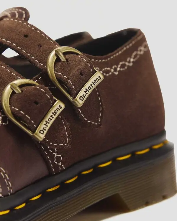 Dr. Martens 8065 Mary Jane Shoes With Western-inspired Stitching