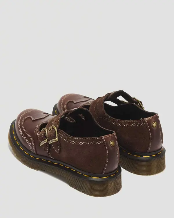 Dr. Martens 8065 Mary Jane Shoes With Western-inspired Stitching