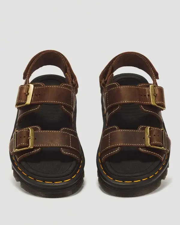 Dr. Martens Zebzag Crazy Horse Leather Sandals