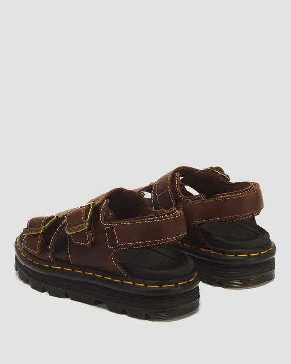 Dr. Martens Zebzag Crazy Horse Leather Sandals