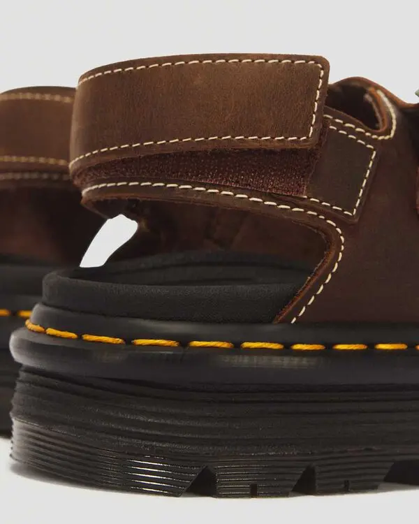 Dr. Martens Zebzag Crazy Horse Leather Sandals