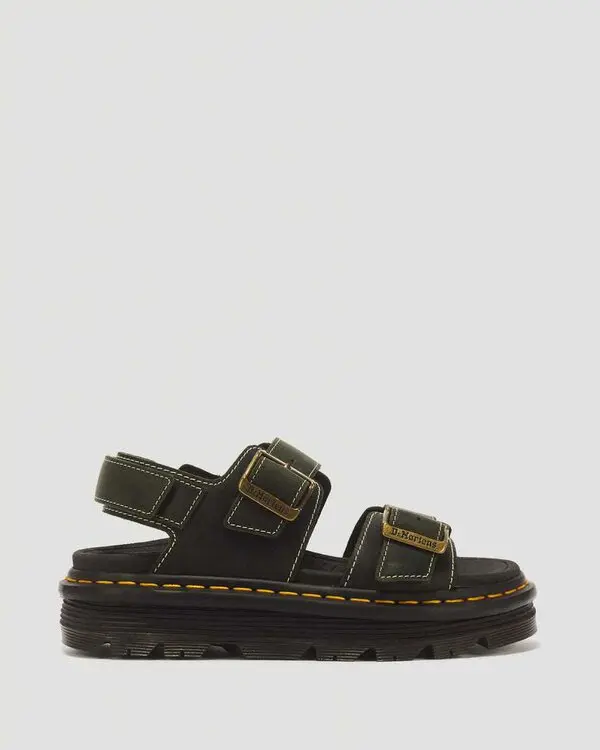 Dr. Martens Zebzag Crazy Horse Leather Sandals