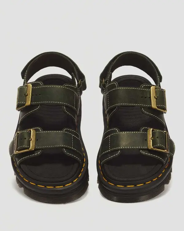 Dr. Martens Zebzag Crazy Horse Leather Sandals