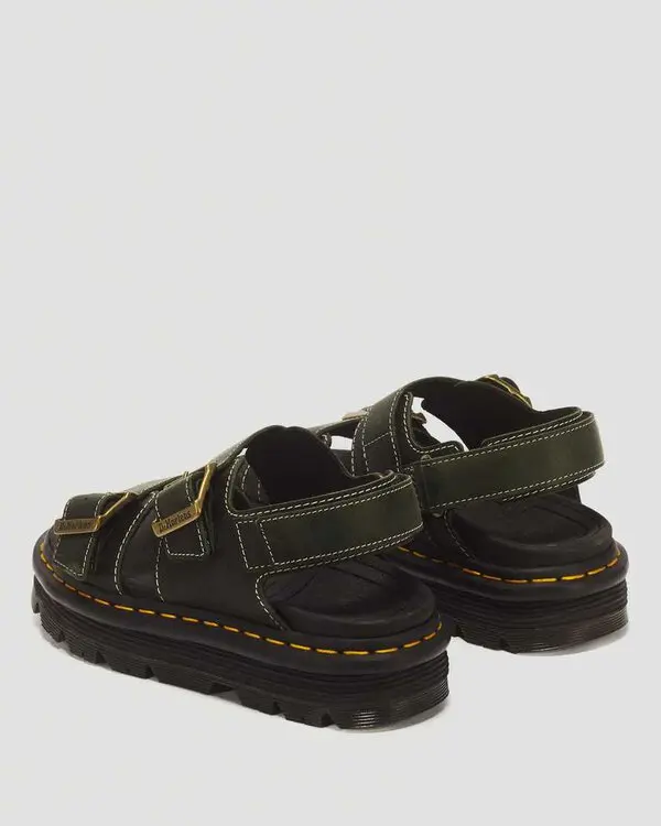 Dr. Martens Zebzag Crazy Horse Leather Sandals