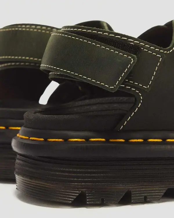 Dr. Martens Zebzag Crazy Horse Leather Sandals