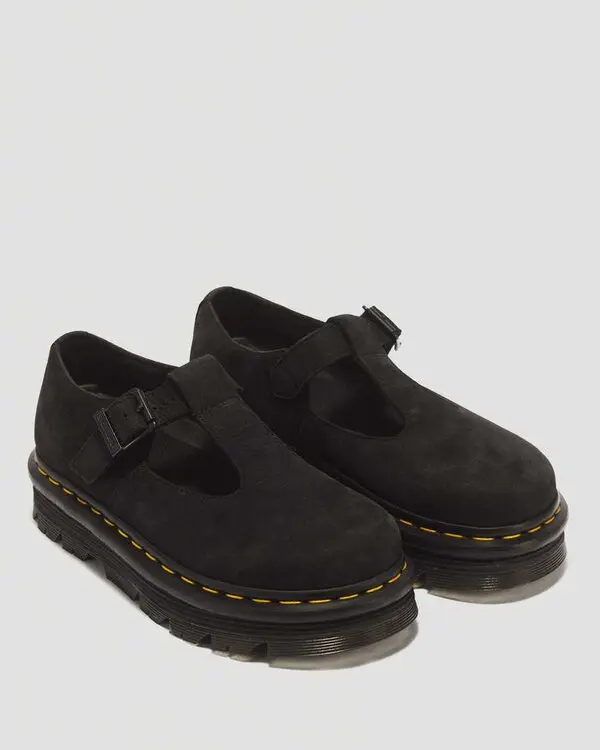 Dr. Martens Zebzag Milled Nubuck Mary Jane Shoes