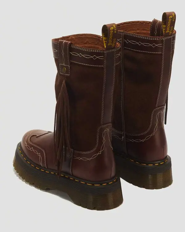 Dr. Martens Desert Rodeo Quad Mid Leather & Suede Boots