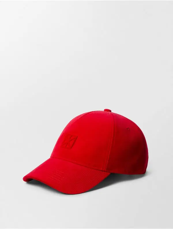 Calvin Klein Lunar New Year Emblem Logo Baseball Cap - Cny Red