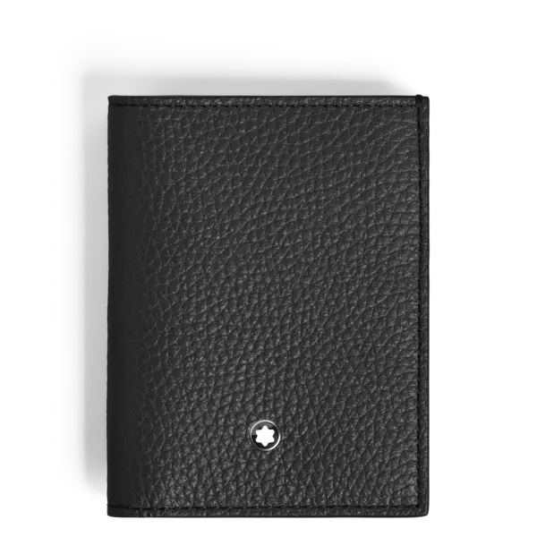 Montblanc Mini Wallet 4cc In Grain - Black
