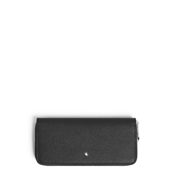 Montblanc Wallet 8cc With Zip In Sartorial - Black