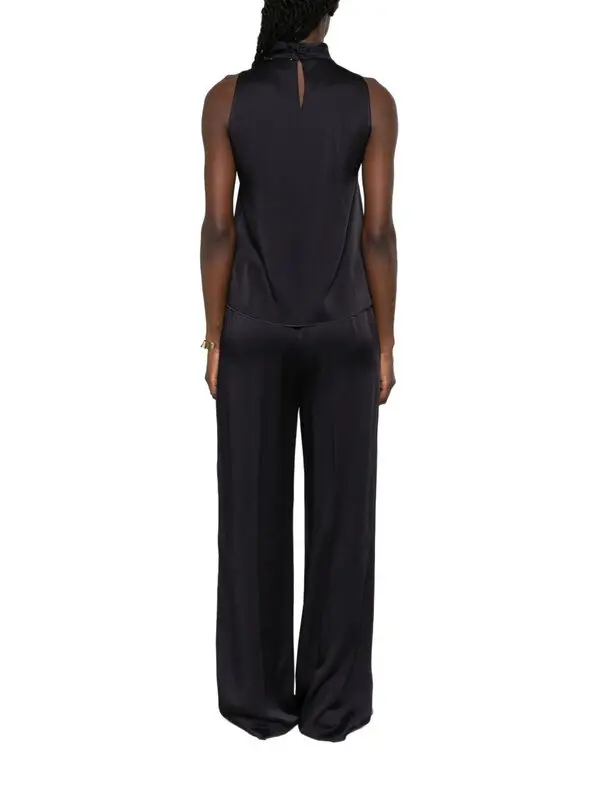 FORTE_FORTE Satin Turtle-neck Top
