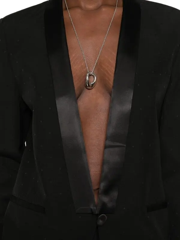 FORTE_FORTE Wool Blend Smoking Jacket