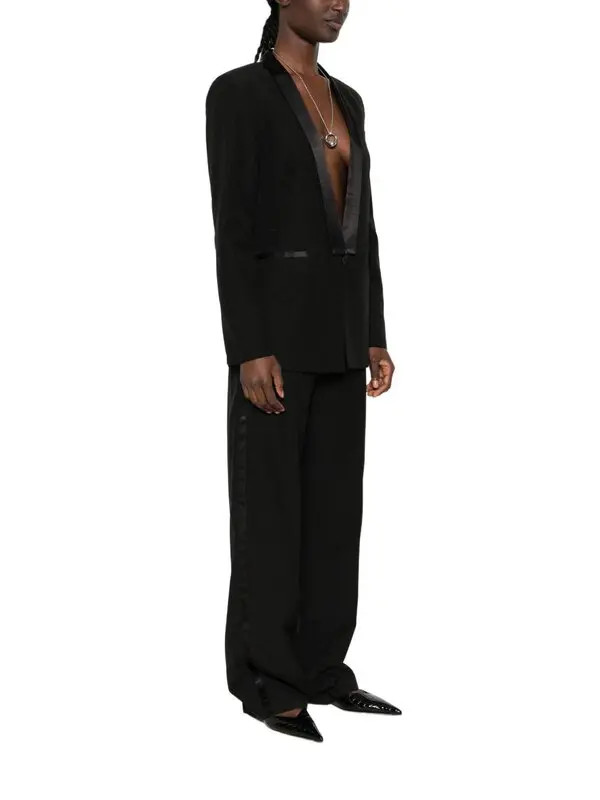FORTE_FORTE Wool Blend Smoking Jacket