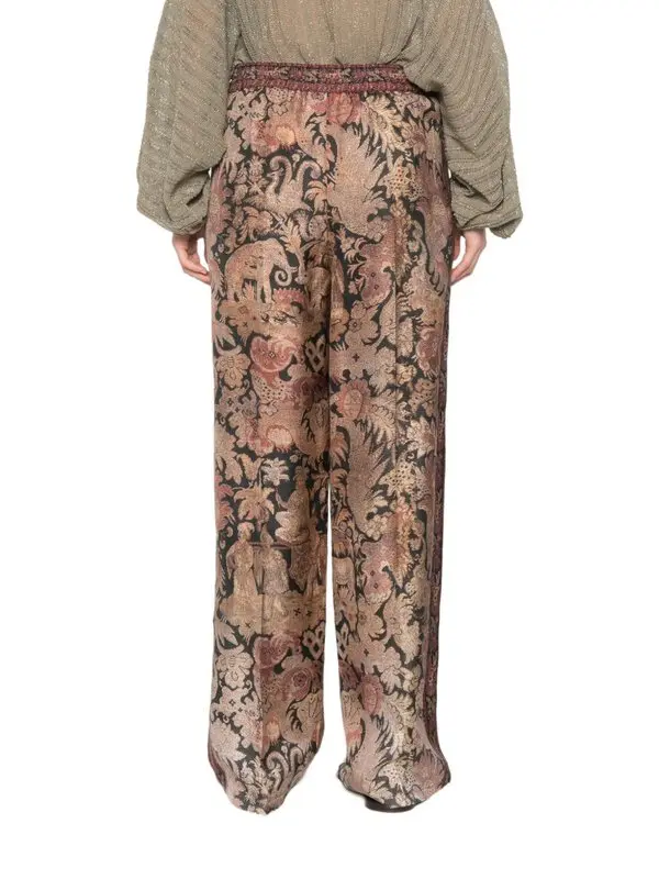 PIERRE-LOUIS MASCIA Printed Silk Trousers