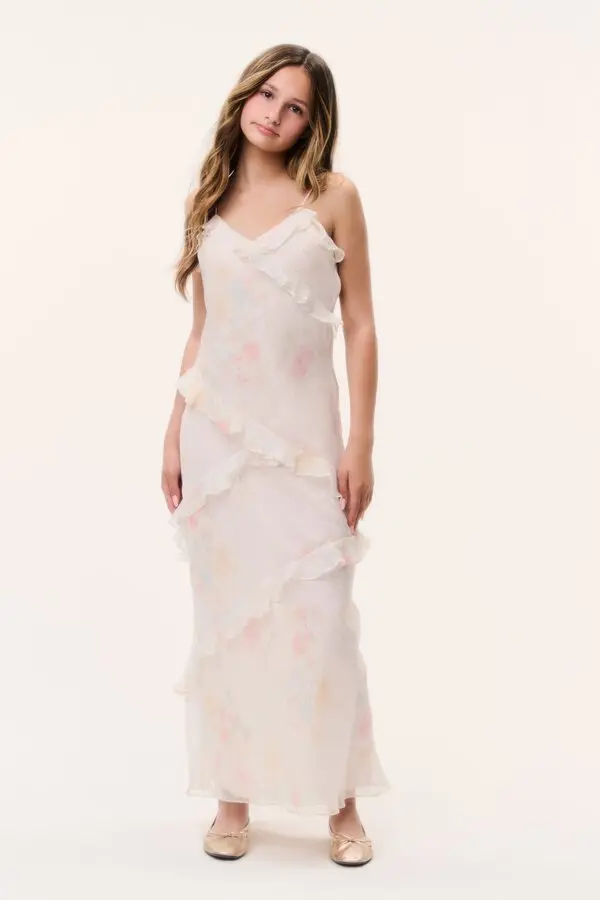 LoveShackFancy Tween Silk Mini Rialto Dress