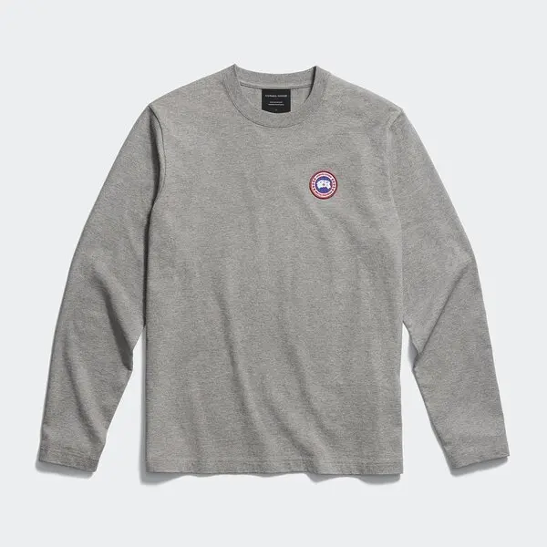 Canada Goose Vantage Long Sleeve T-shirt - Stone Heather