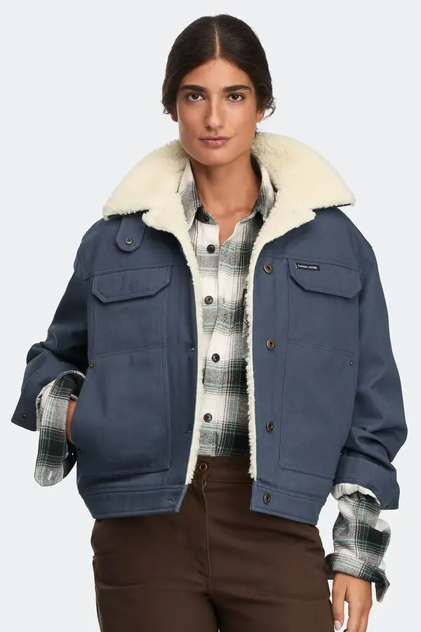 Canada Goose Ash Lightweight Bomber - Dusk Blue/bone