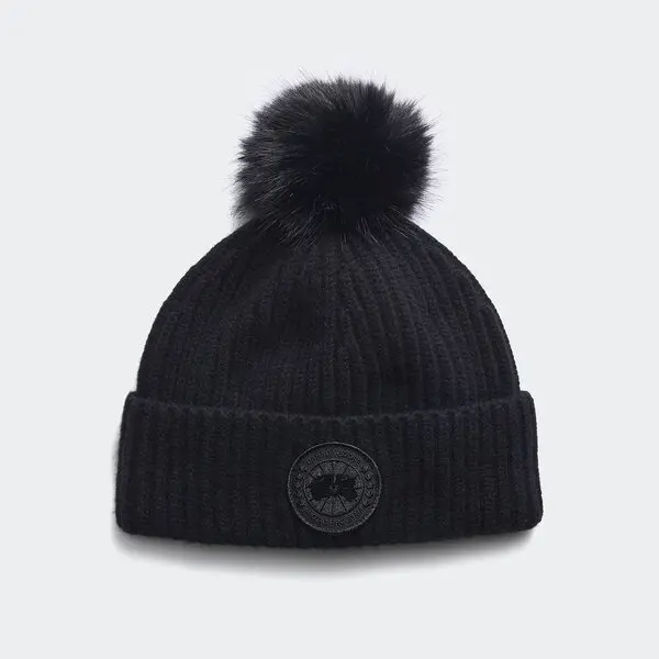 Canada Goose Cashmere Blend Pom Toque - Black