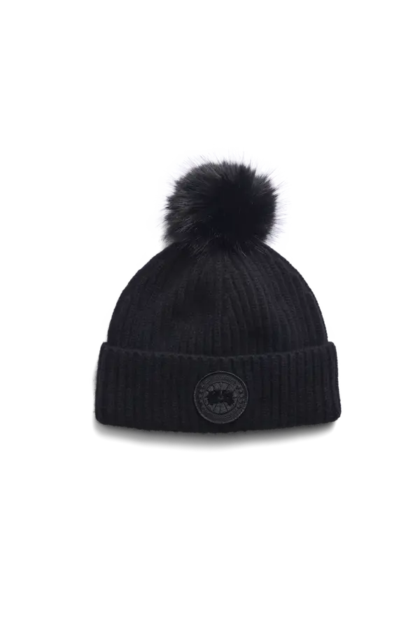 Canada Goose Cashmere Blend Pom Toque - Black