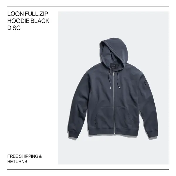 Canada Goose Loon Full Zip Hoodie - Dusk Blue