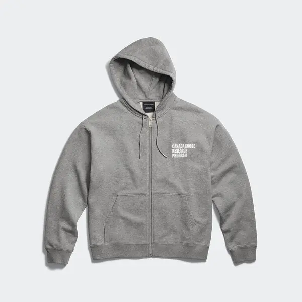 Canada Goose Rove Globe Relaxed Full Zip Hoodie - Stone Heather
