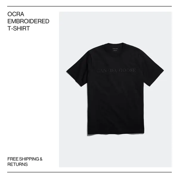 Canada Goose Ocra Embroidered T-shirt - Black