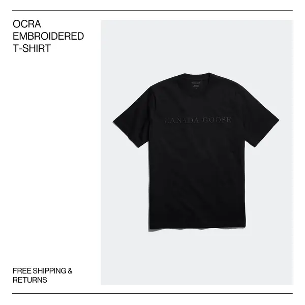 Canada Goose Ocra Embroidered T-shirt - Black