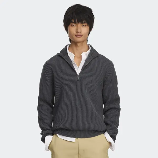 Canada Goose Mckinney Knit Quarter Zip - Anchor Grey