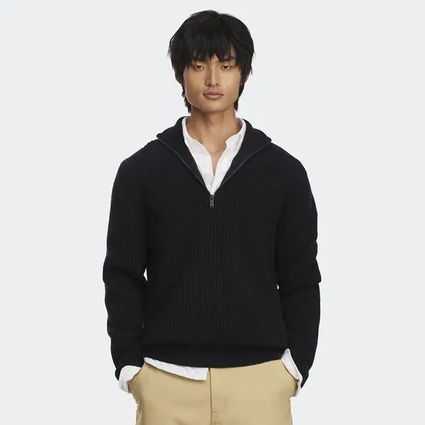 Canada Goose Mckinney Knit Quarter Zip - Black