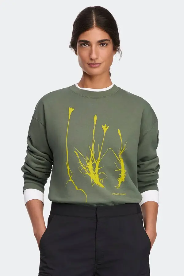 Canada Goose Wander Flower Sweatshirt - Vireo Green