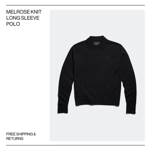 Canada Goose Melrose Knit Long Sleeve Polo