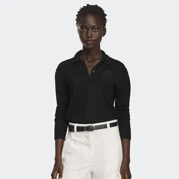 Canada Goose Melrose Knit Long Sleeve Polo - Black