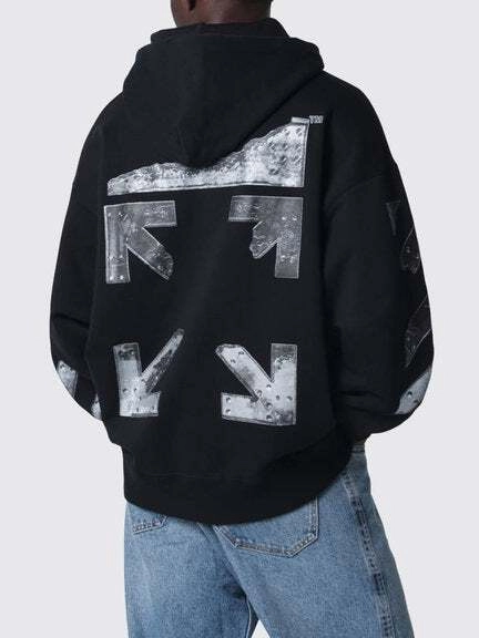 Off-White Paintthece Arrow Skate Hoodie - White