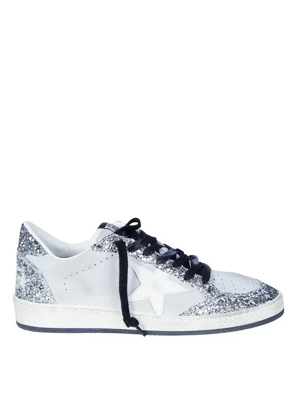 GOLDEN GOOSE Glitter-infused Star Sneakers