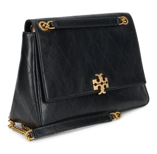 Tory Burch Mini Quilted Shoulder Handbag - Black